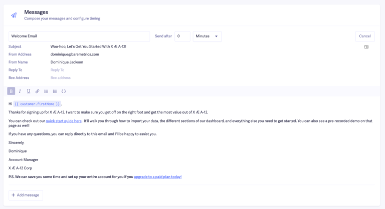 7 Tips for Writing Onboarding Welcome Emails - Baremetrics