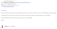 How To Write A Subscription Cancellation Email For SaaS Baremetrics